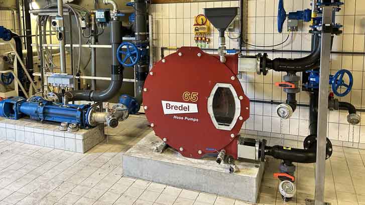 Long-life Bredel hose pumps for thickened sludge | WMFTS